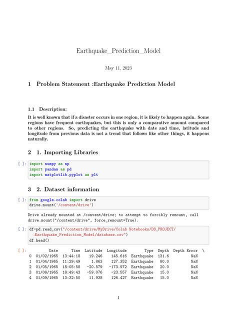 Earthquake Prediction Pdf Moment Magnitude Scale Artificial Neural Network