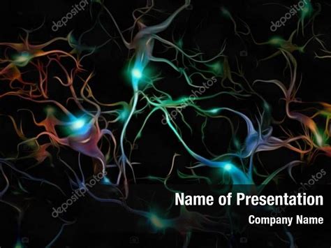 Colorful Neurons Powerpoint Template Colorful Neurons Powerpoint Background