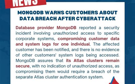 Mongodb Faced A Breach Where Unauthorized Access Occurred In Specific