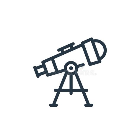 Telescope Icon Vector From Science Concept Thin Line Illustration Of Telescope Editable Stroke