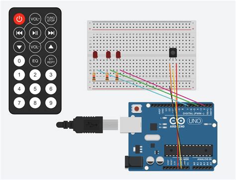 elegoo arduino uno r3 control an led with the remote control