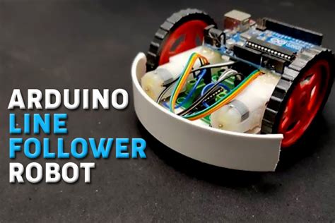 circuit diagram for line follower robot using arduino