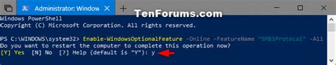 Enable Or Disable SMB File Sharing Protocol In Windows Tutorials