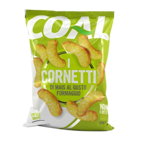 I Cornetti Di Mais Al Gusto Formaggio Gr100 Linea Coal