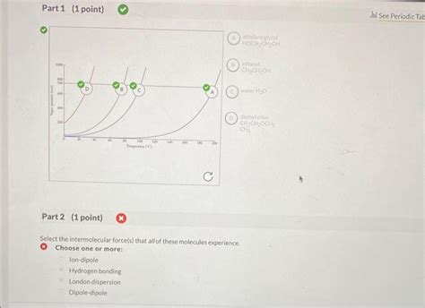 solved part 2 1 point x select the intermolecular