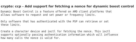 Amd Dynamic Boost Control Submitted For Linux 66 Phoronix