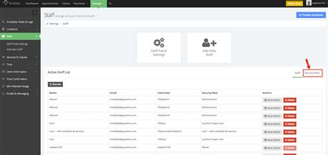 Security Roles Timetap