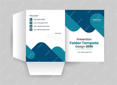 Premium Vector Presentation Folder Template Design And Modern Layout Folder Design Cover For