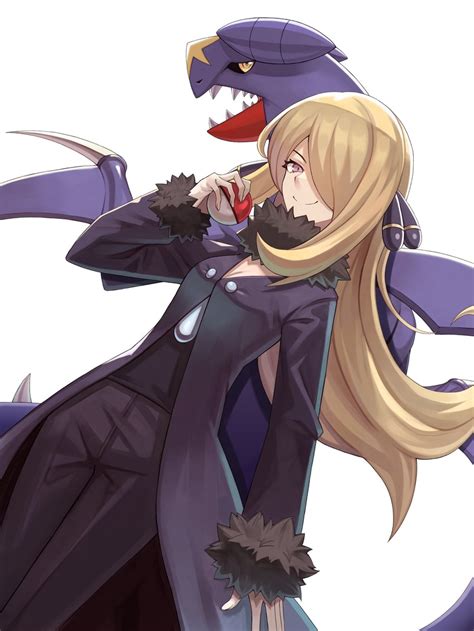 Cynthia And Garchomp Pokemon And 2 More Drawn By Ziu Danbooru