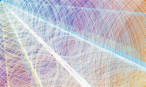 Abstract Beautiful Background With Interlacing White Lines On Colorful Background Asymmetric