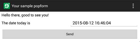 form pop developer documentation mobilengine