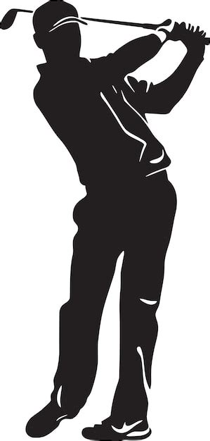 Premium Vector Mastering The Swing Vector Golfer Illustration