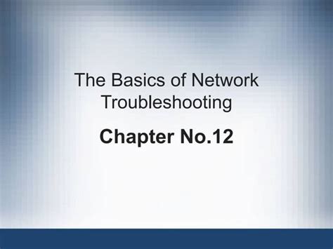 Top 10 Network Troubleshooting Commands Pdf