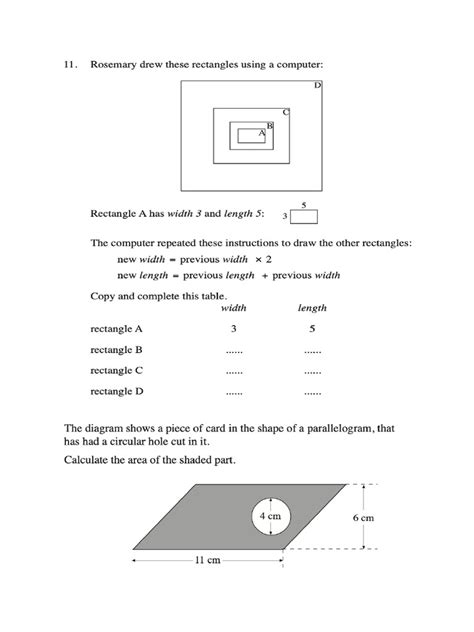 Some Maths Questions Pdf