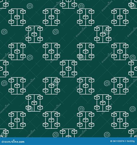 Blockchain Vector Illustration Background With Icons Graphs And Diagram On A World Map