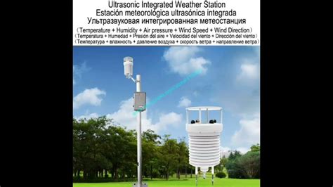 Ultrasonic Integrated Automatic Weather Station Wind Speed Direction Temperature Humidity Pre