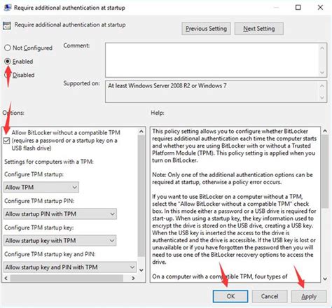 Use Bitlocker Without A Trusted Platform Module Tpm