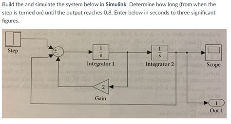 Solved Build The And Simulate The System Below In Simulink
