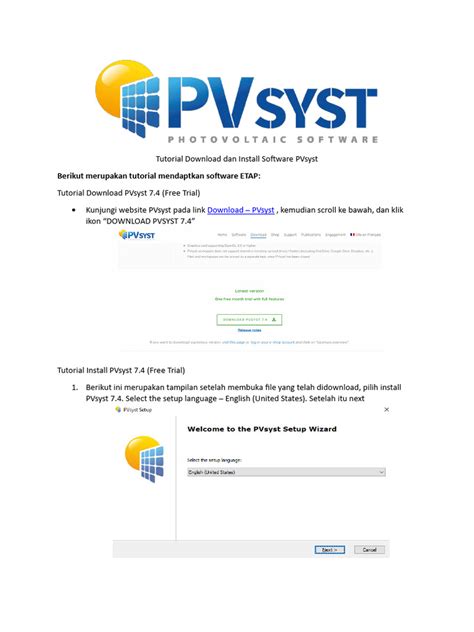 Tutorial Download Dan Install Software Pvsyst Pdf