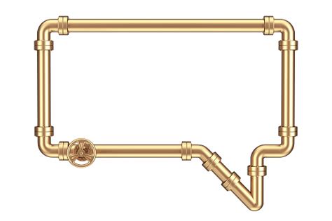 연설 또는 생각 거품의 모양에 밸브가 있는 황금 가스 파이프라인 3d 렌더링 0명에 대한 스톡 사진 및 기타 이미지 0명 3차원 형태 가솔린 Istock