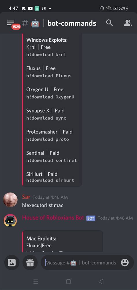 A Discord Bot Based On Exploiting Roblox Rrobloxexploiting