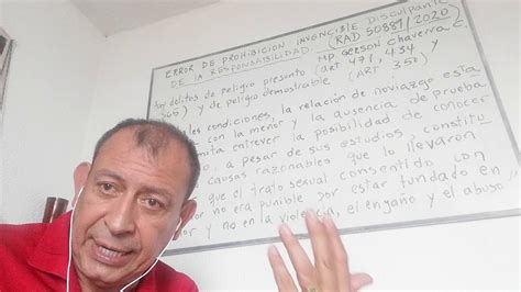 NO ES DELITO SEXUAL SI SE HACE CON AMOR El error de prohibición disculpante Rad 50889 20