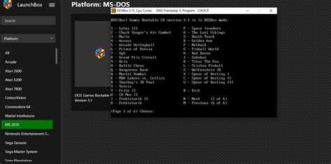 dosbox cd noobs launchbox community forums