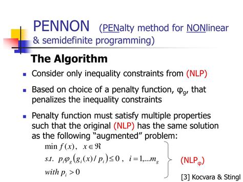 Ppt General Nonlinear Programming Nlp Software Powerpoint