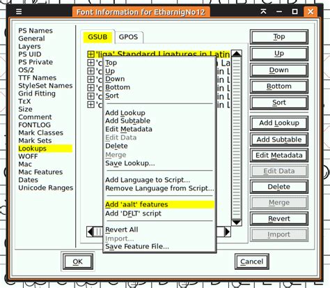 Help With Fontforge And Adobe Alternate Character Selection — Typedrawers