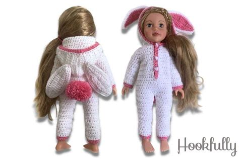 Free Bunny Dolls Onesie Crochet Pattern Hookfully