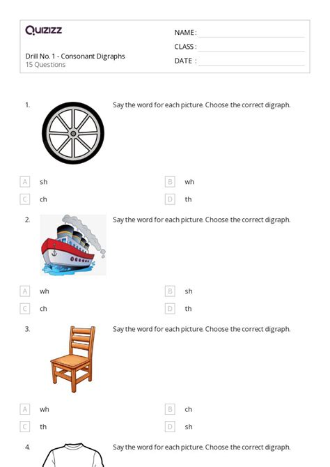 50 Digraphs Worksheets For 2nd Year On Quizizz Free And Printable