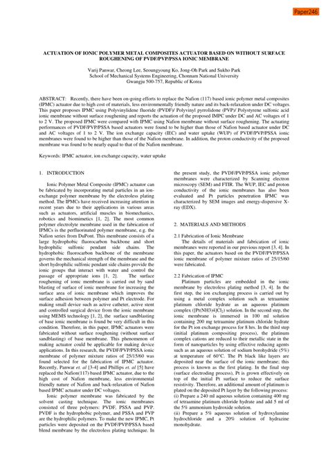 Pdf Actuation Of Ionic Polymer Metal Composites Actuator Based On