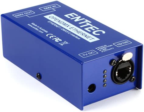 Enttec Open Dmx Ethernet Dmx Ethernet Gateway Sweetwater Enttec Open Dmx Ethernet Dmx Ethernet Gateway Sweetwater