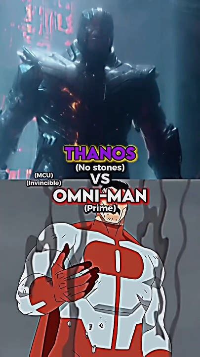 Thanos Vs Omni Man Youtube