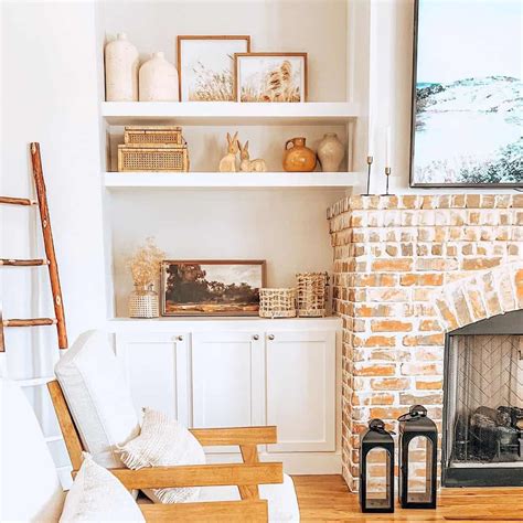 25 Floating Shelves Around Fireplace Ideas For Your Home