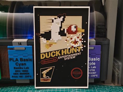 Duck Hunt Poster Hueforge Art By Lumpy3d Makerworld