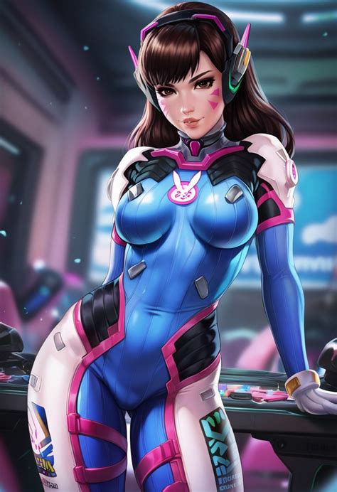 Rule 34 Ai Generated Bodysuit Clothed Clothed Female Dva Looking At