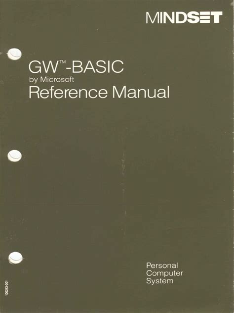 100213 001 Gw Basic Reference Manual 1984 Pdf Data Type Arithmetic