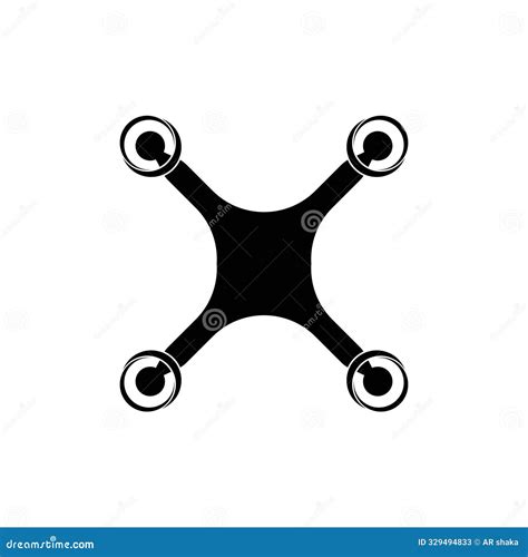 Drones Logo Iconillustration Design Template Stock Vector