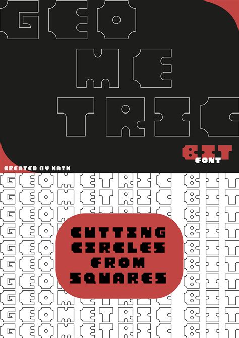 Geometric Bit Font Type Specimen Typeface On Behance