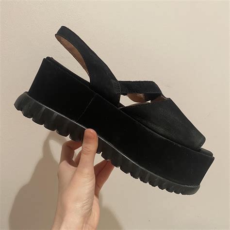 Jeffrey Campbell Ibiza Last Platform T Bar Sandals Depop