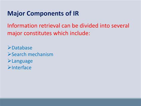 information storage and retrieval system isrs pptx search internet