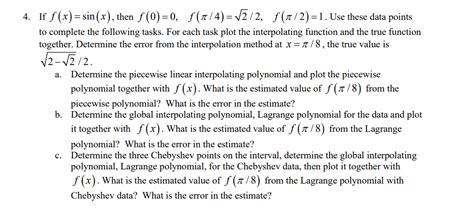 Solved If F X Sin X ﻿then F 0 0 F π4 222 F π2 1 ﻿use
