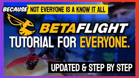 BETAFLIGHT Tutorial For Everyone Updated Step By Step YouTube