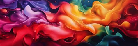 Vibrant Color Fusion Abstract Fluid Art Dynamic Interplay Of Colors Swirling Forms Fluid Motion