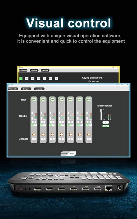 Broadcast Video Streaming Switcher Video Vmix Obs Switcher Streaming Video Switcher For Live