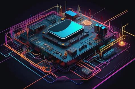 Premium Photo Circuitry Symphony