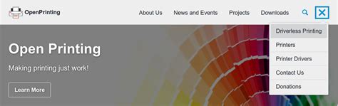 Driverless Printing Is Hidden From OP Home Page Issue OpenPrinting Openprinting Github