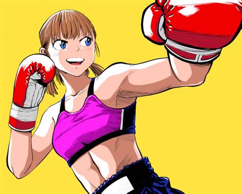 Safebooru 1girl Blue Eyes Blue Shorts Boxing Boxing Gloves Boxing