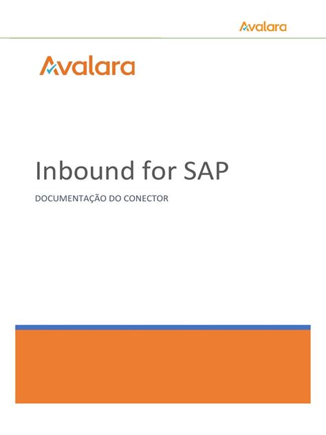 Inbound For Sap Documentacao Conector Modelo55 V11 Pdf Recibo Unix